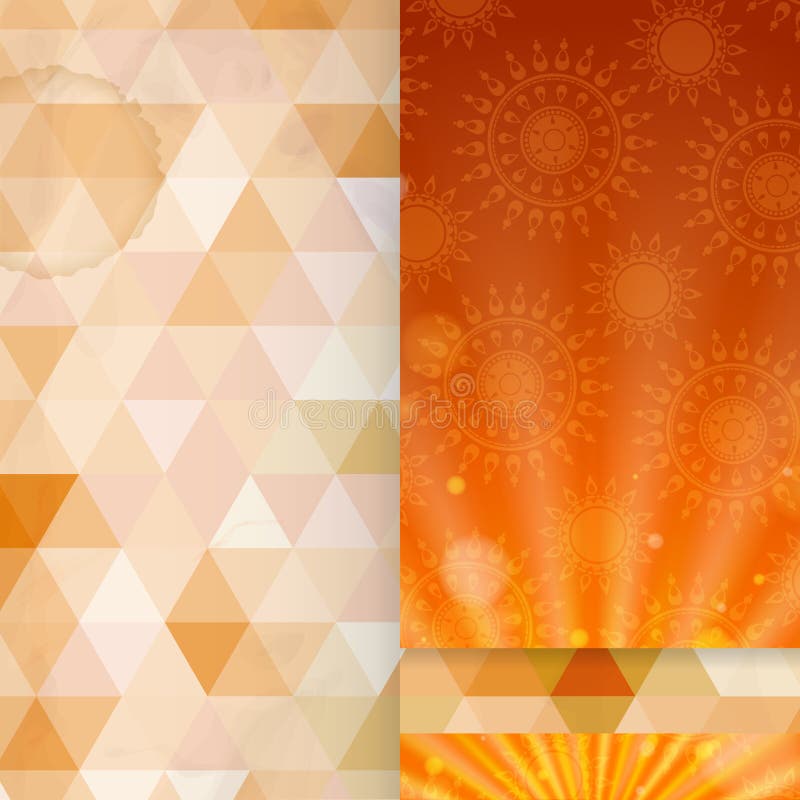 Greeting Card Design, Template Stock Vector - Illustration of abstract ...