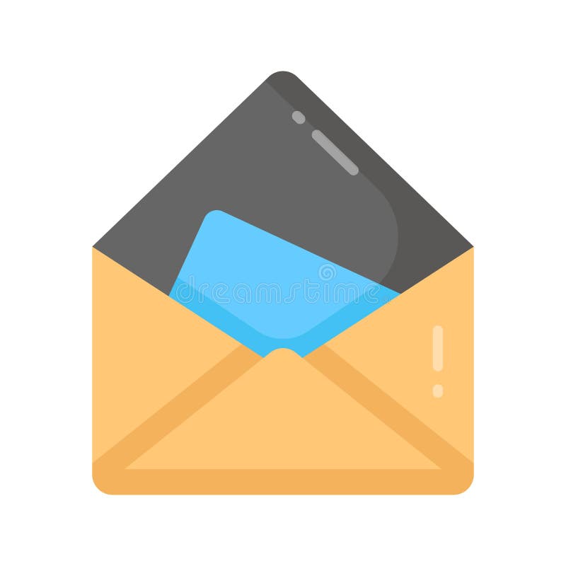 Greeting Card on Envelope Showing Concept Icon of Greeting Card ...