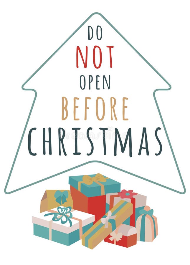 Do Not Open Christmas Stock Illustrations – 37 Do Not Open Christmas ...