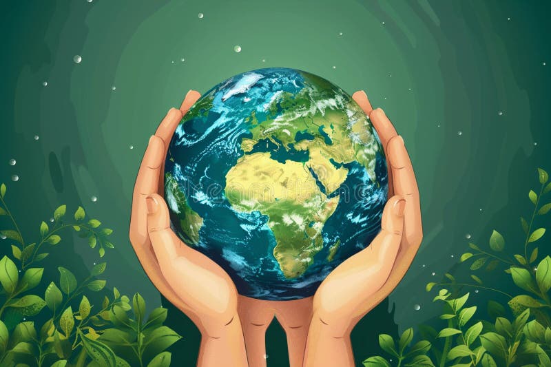 Greeting Card with Holiday Composition for World Environment Day Stock ...