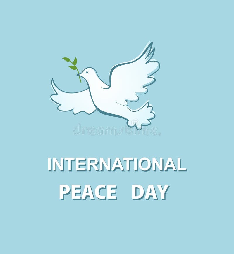 Greeting Card for International Peace Day Stock Vector - Illustration ...