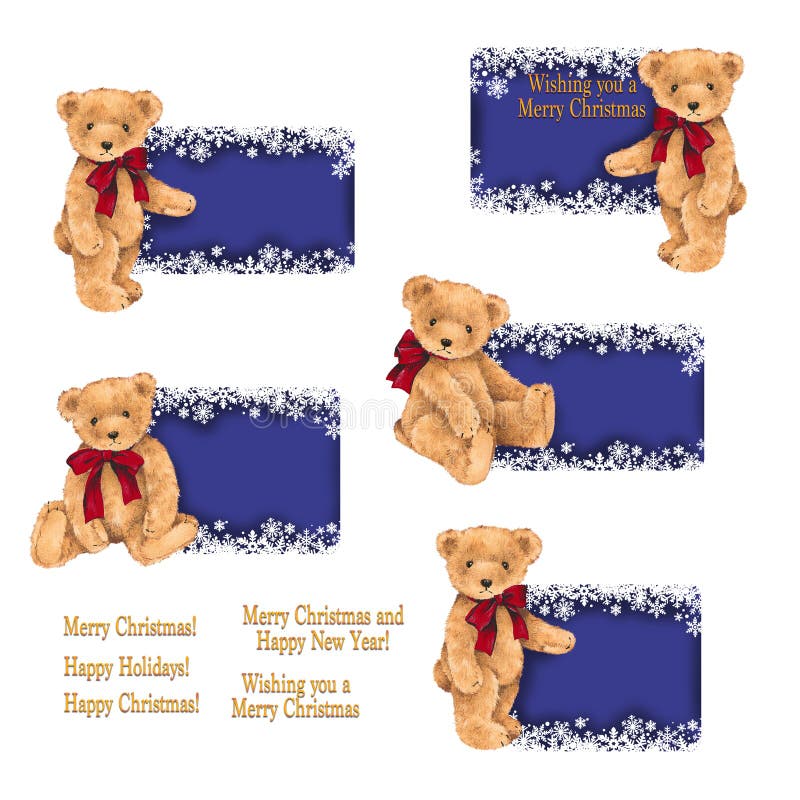 Greeting Card Material Using a Cute Hand-drawn Bear, Stock Illustration ...