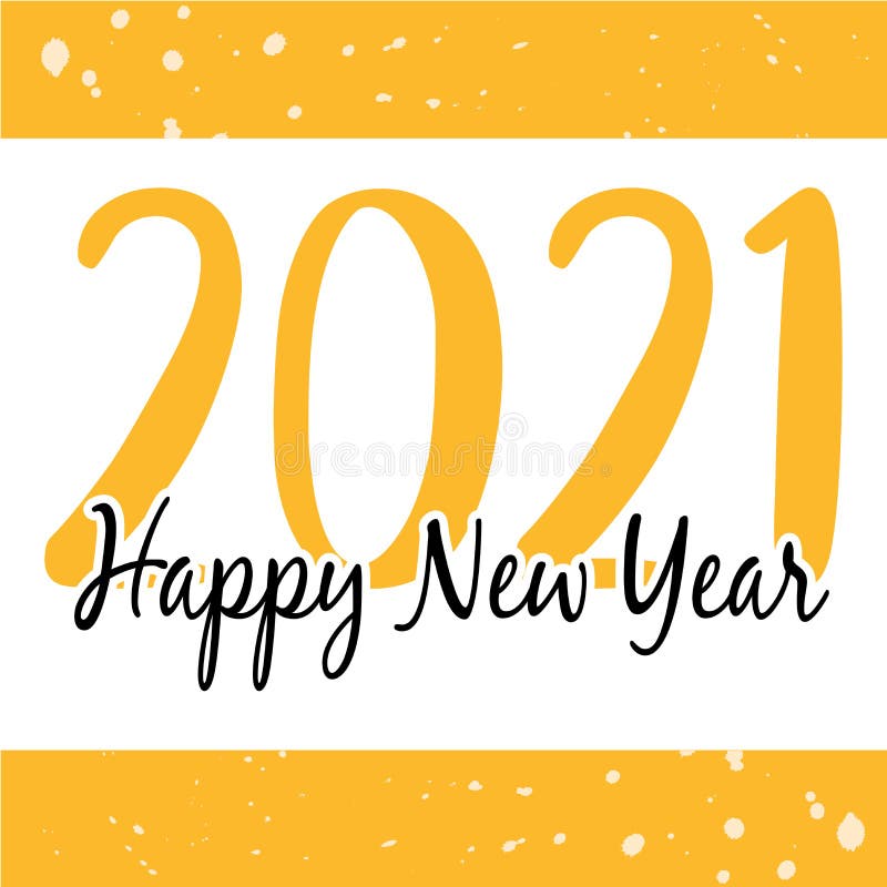 Greeting card of new year stock vector. Illustration of number - 205146486