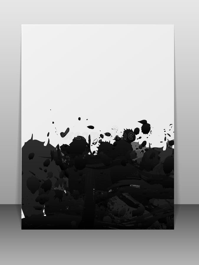 Greeting Card with Paint Splashes. Stock Vector - Illustration of ...