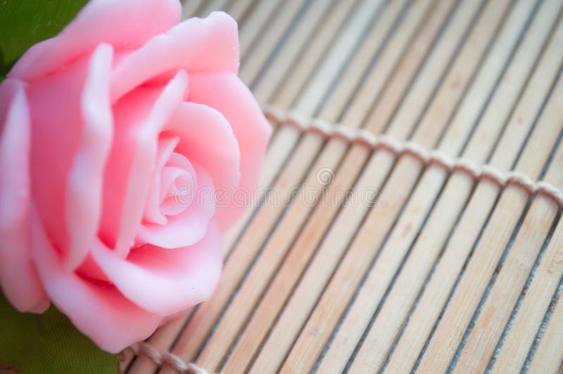 Greeting Card with Pink Rose on a Textured Background Stock Image ...