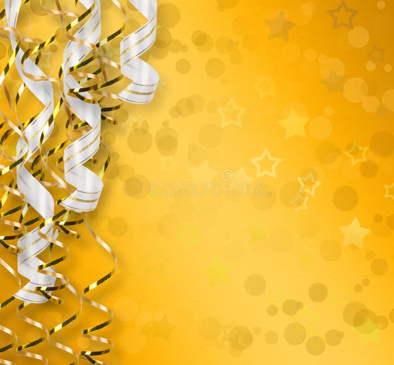 Greeting Card with Ribbons on a Beautiful Background Stock Photo ...