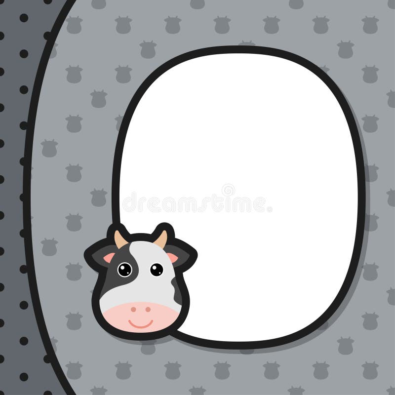 Cow Print Border Clip Art