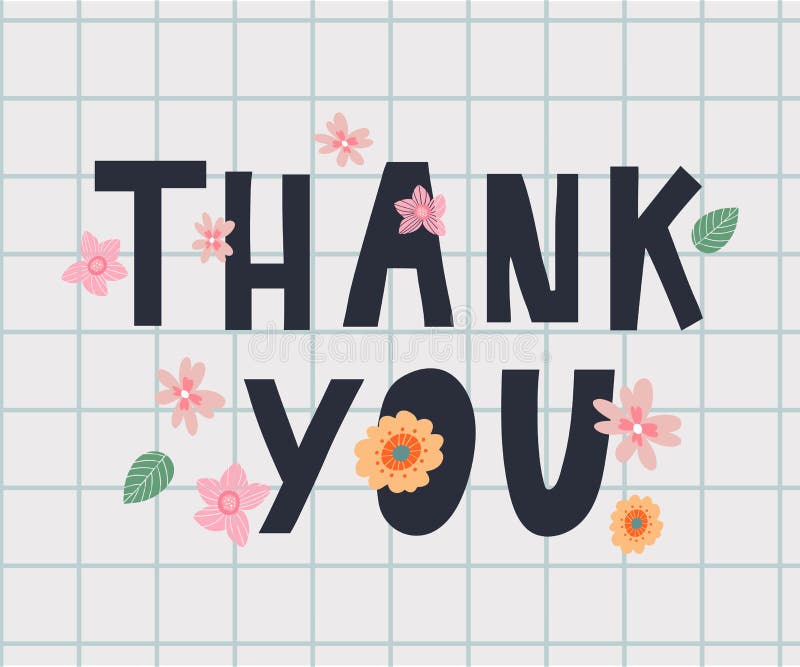 A Greeting Card Template with Floral Decoration Letter Stock Vector ...