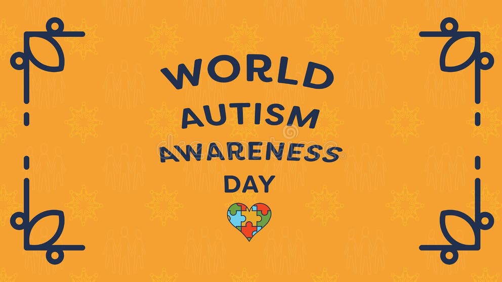 Greeting Card with World Autism Awareness Day Message Stock Vector ...