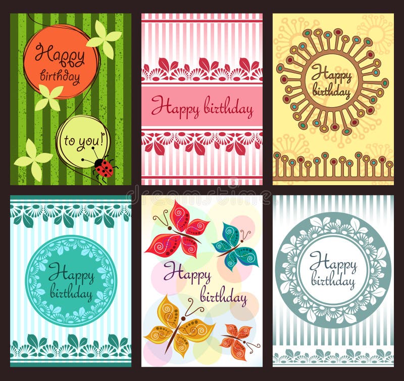 Greeting cards stock vector. Illustration of birth, butterfly - 19753501