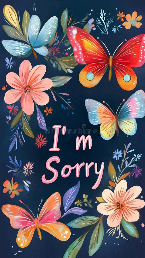 Greeting Cards "I M Sorry" Stock Photo - Image of note, sorry: 370007532