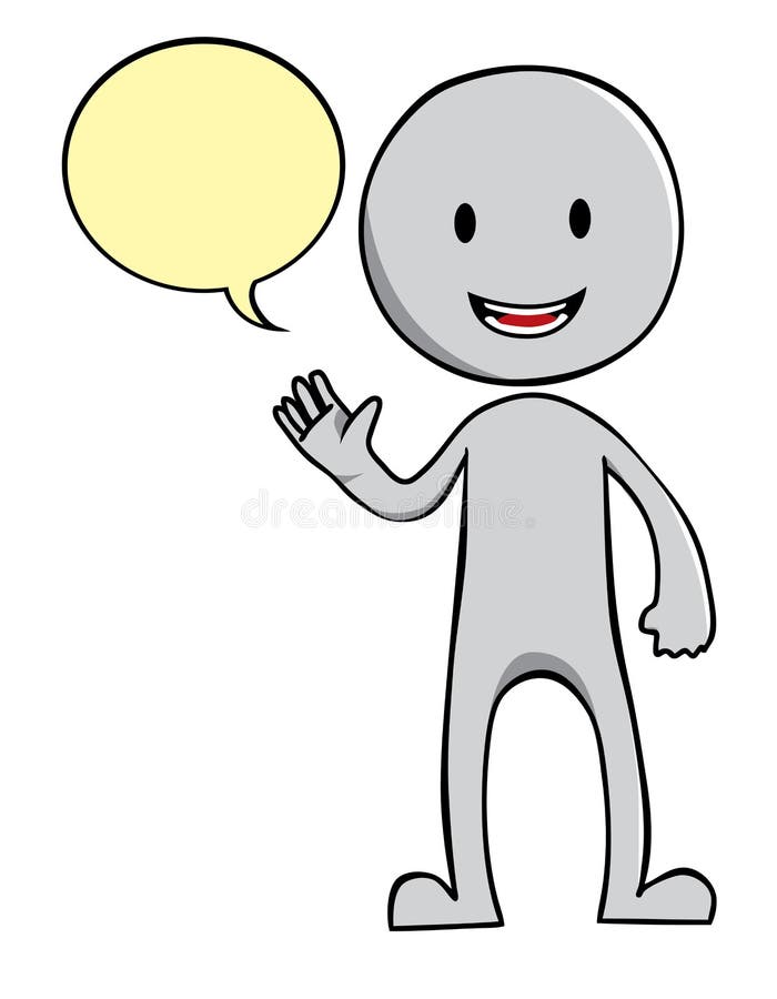 Greeting Grey Stick man stock illustration. Illustration of greet ...