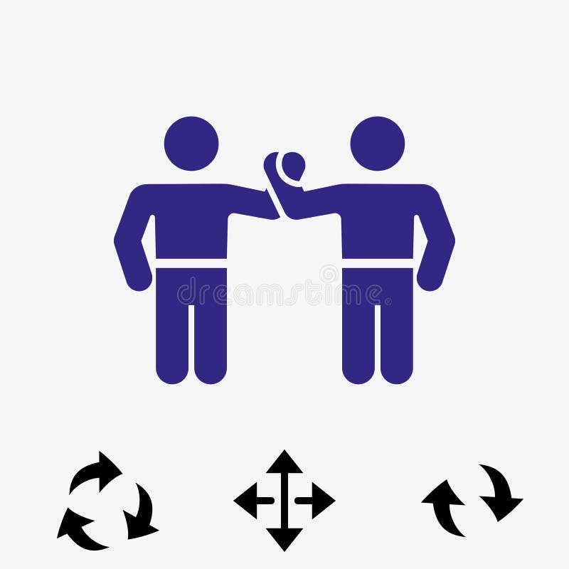 Greeting Icon Stock Vector Illustration Flat Design Stock Vector ...