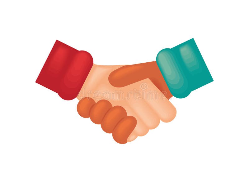 Greeting shake hands stock vector. Illustration of cooperation - 319333528
