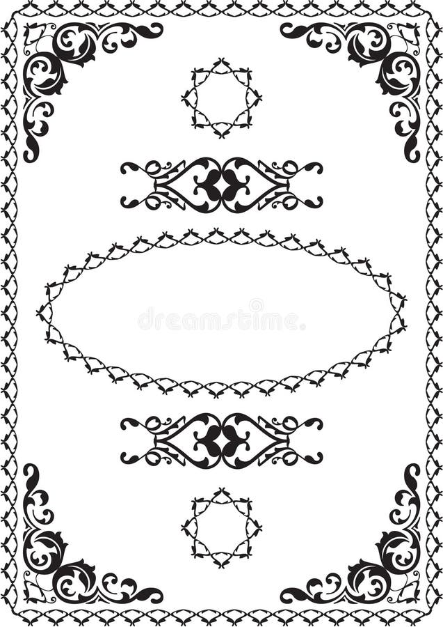 Greeting victorian card stock vector. Illustration of luxury - 37519272