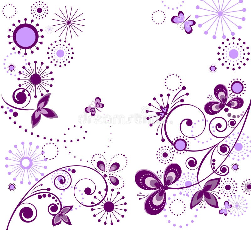 Greeting Vintage Violet Card Stock Vector - Illustration of card ...