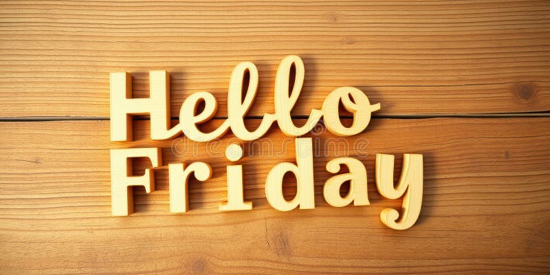 Greeting the Weekend with Handcrafted Wooden Letters Spelling Hello ...