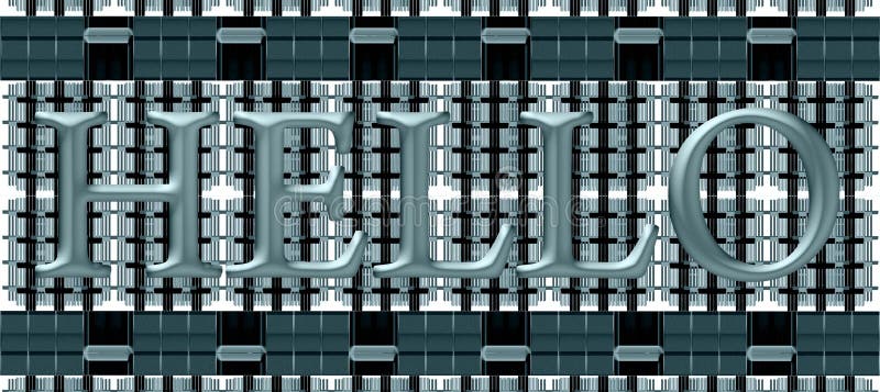 Greetings Hello To the Background of the 3d Image Illustration Black ...