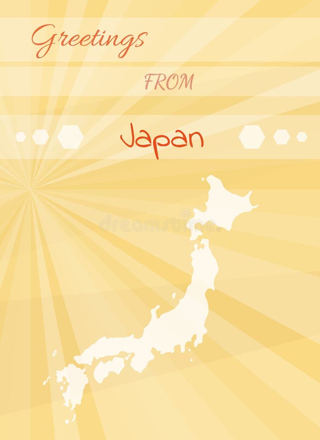Greetings from japan stock vector. Illustration of nation - 40372012