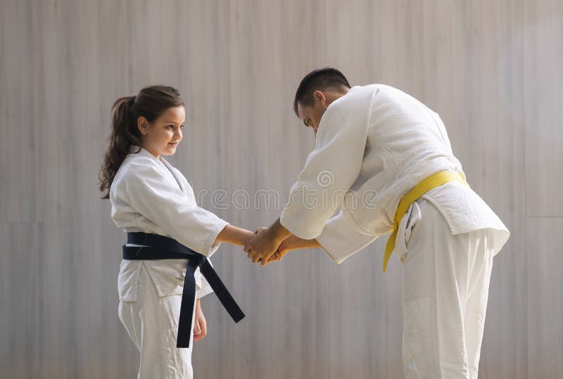 Greetings after the Judo Match Stock Image - Image of judo, faces ...