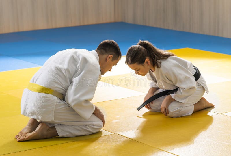 Greetings after the Judo Match Stock Image - Image of judo, faces ...