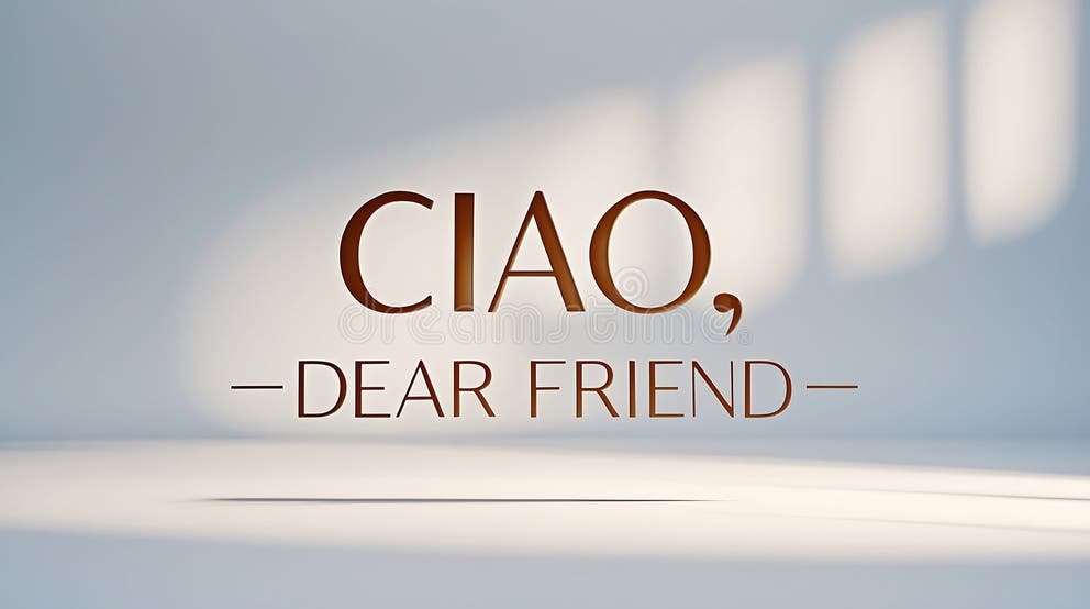 Greetings Message in Stylish Typography on a Light Backdrop with Shadow ...