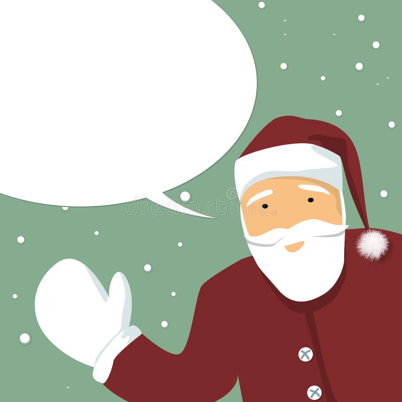 Santa Speech Bubble Stock Illustrations – 3,250 Santa Speech Bubble ...