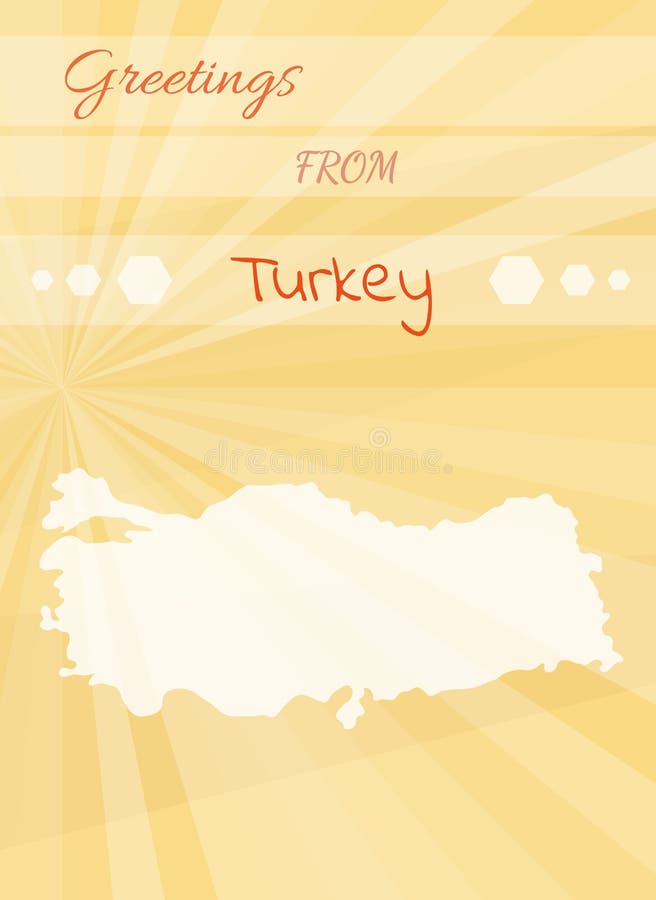 Greetings from Turkey. Vector Illustration of Different Turkish ...