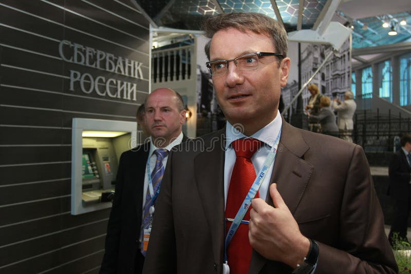 Gref editorial stock photo. Image of herman, gref, sberbank - 8555663