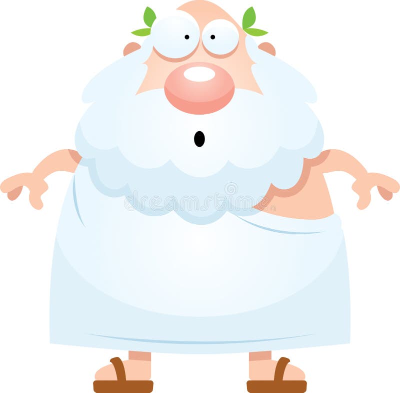 Filósofo Grego Idea Dos Desenhos Animados Ilustração do Vetor ...