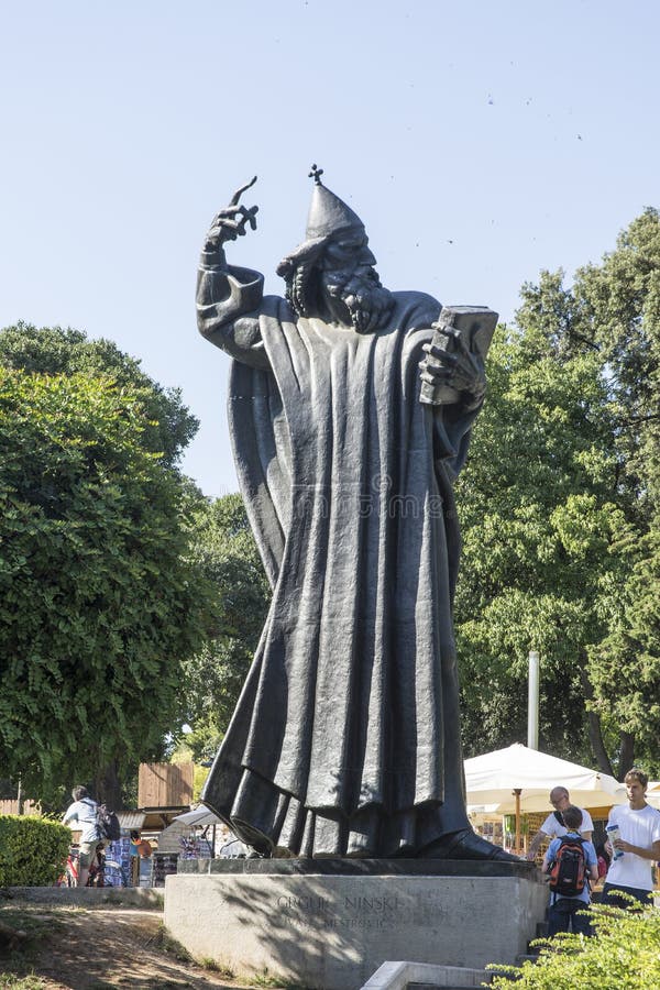 Gregory of Nin or Grgur Ninski Statue in Split Croatia Editorial Photo ...