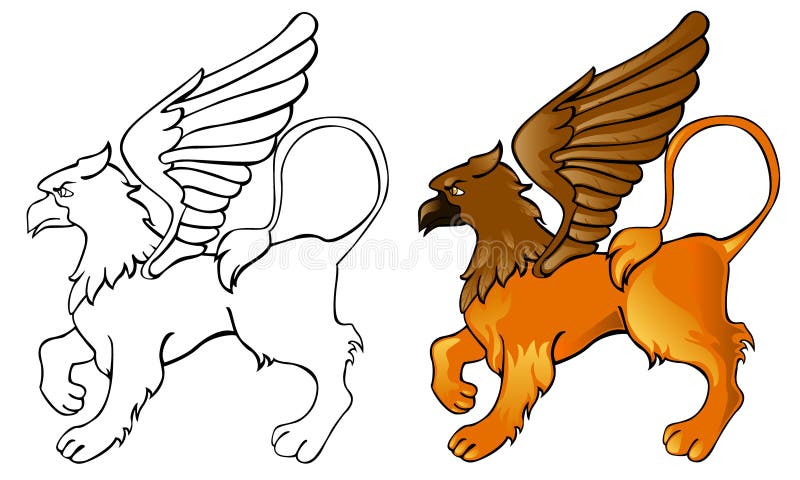Greif vektor abbildung. Illustration von greif, heraldisch - 47882329