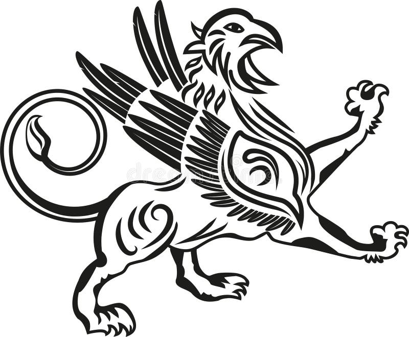 Greif vektor abbildung. Illustration von geöffnet, mythologie - 54433845