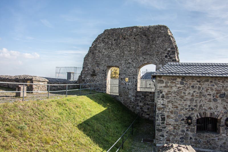 Greifenstein Best Preserved Castle Stock Photo - Image of hesse ...