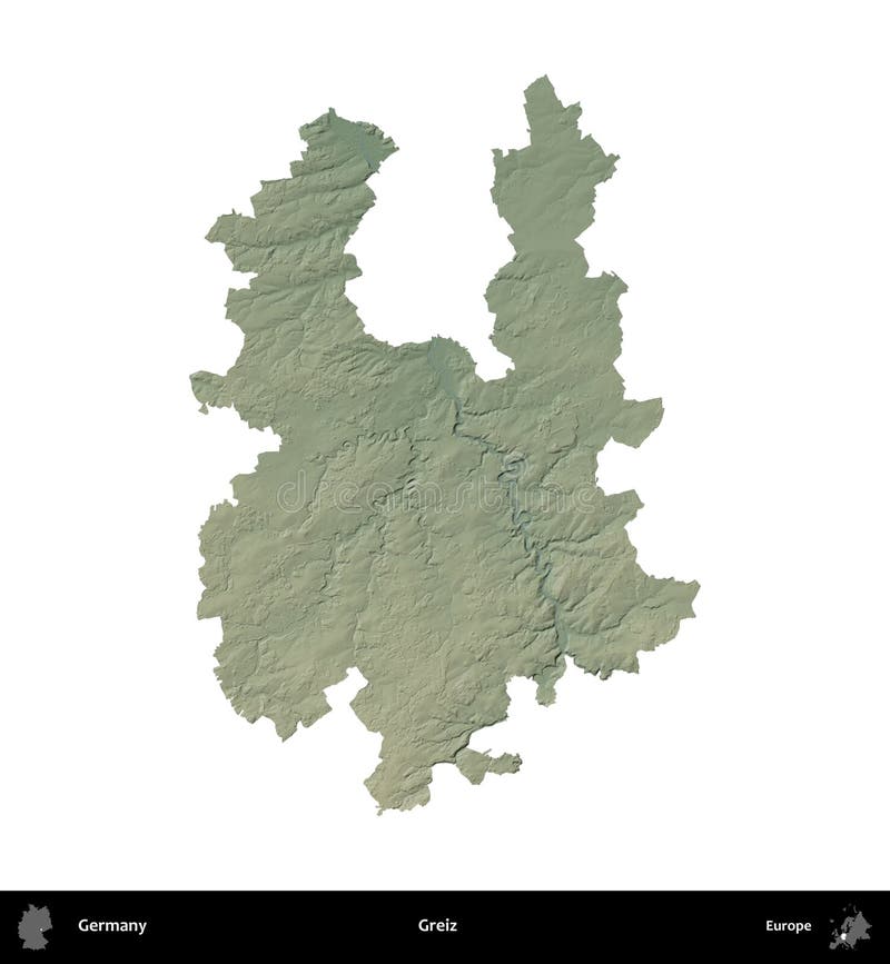 Greiz, Germany, Isolated on White. Physical Stock Illustration ...