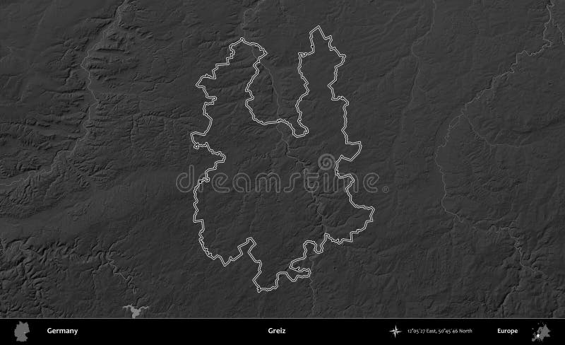 Greiz Outlined, Germany. Grayscale Stock Illustration - Illustration of ...