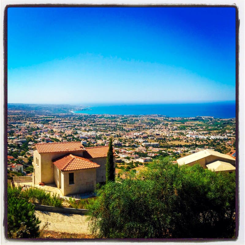 Grekisk by fotografering för bildbyråer. Bild av sikt - 53442391