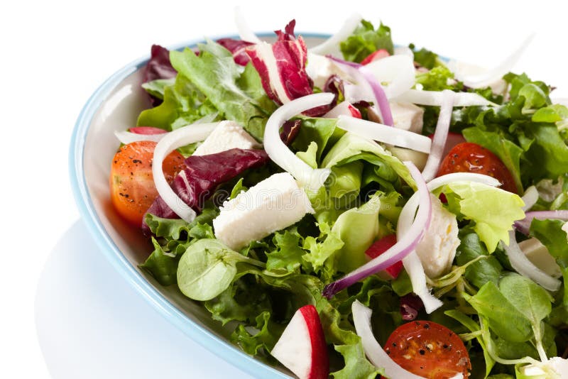 Grekisk sallad arkivfoto. Bild av örtar, ingredienser - 88888828