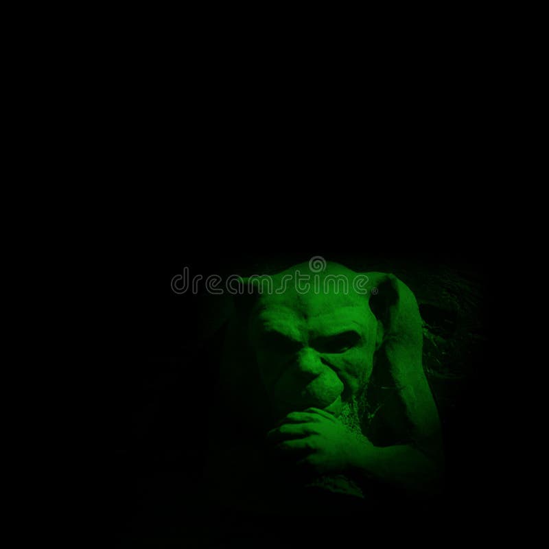 Green gargoyle stock image. Image of green, wallpaper, evil - 121163