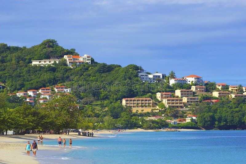 Grenada beach, Caribbean editorial image. Image of view - 50256255