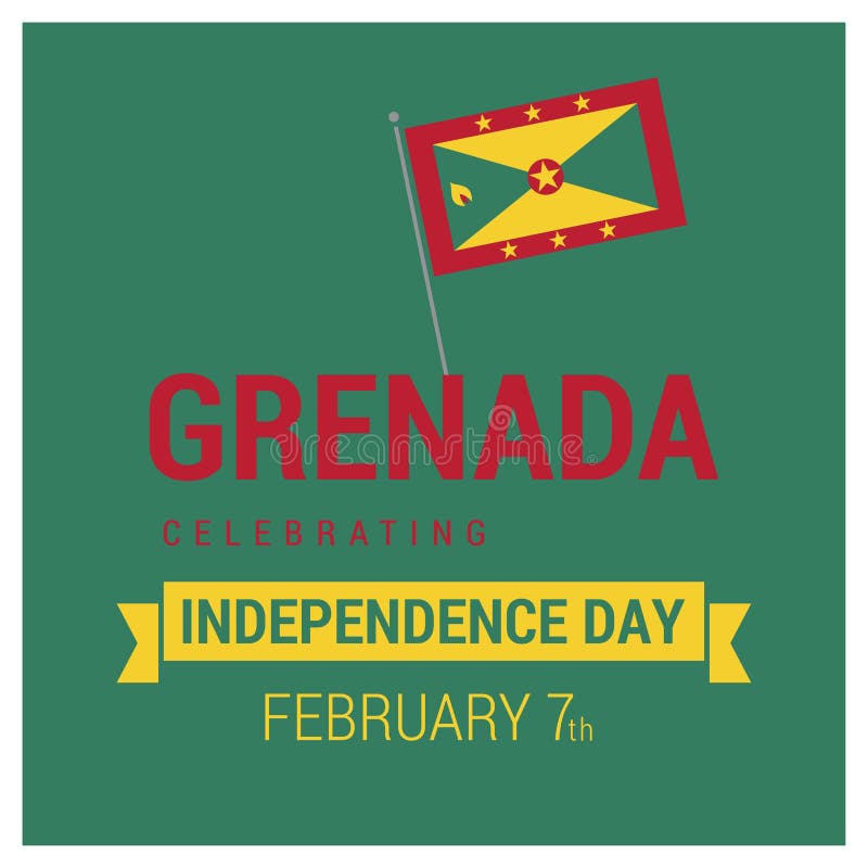 Grenada flag design vector stock vector. Illustration of icon - 122972296