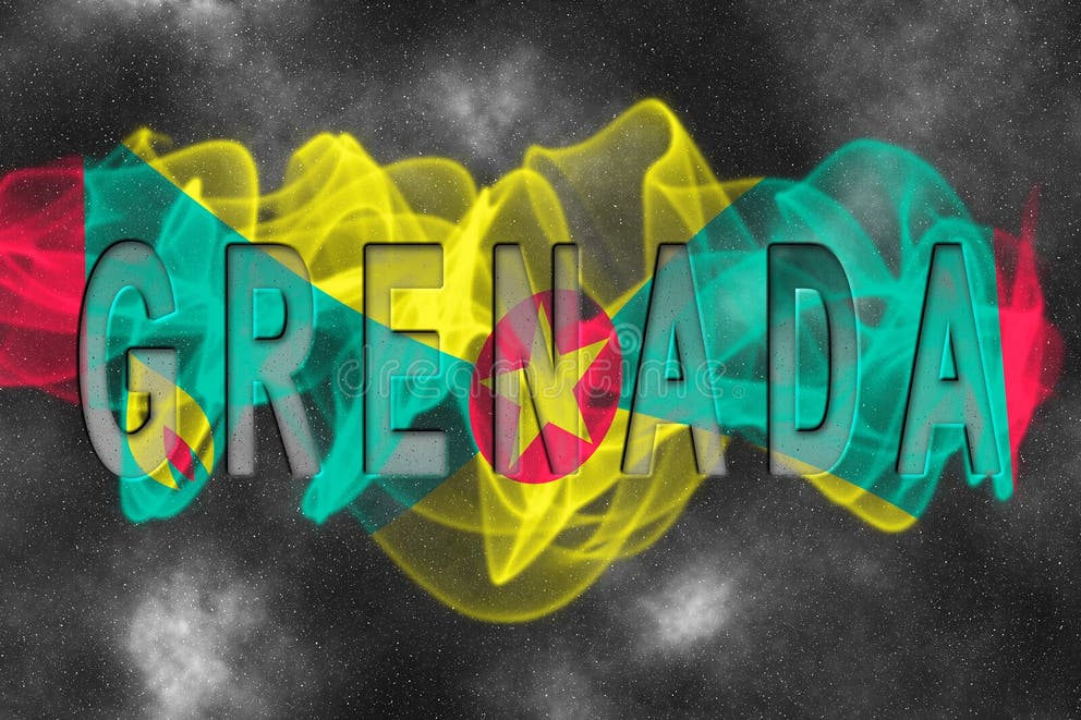 Grenada Flag with Starry Background Stock Illustration - Illustration ...
