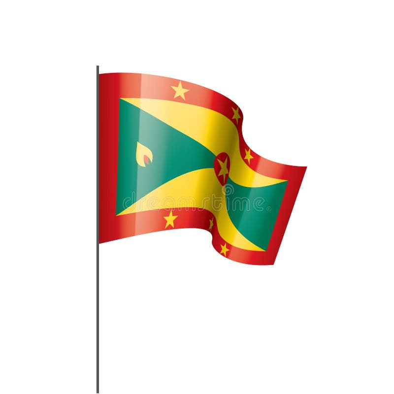Grenada Flag, Vector Illustration on a White Background Stock Vector ...