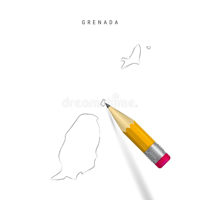 Grenada Map Outline Stock Illustrations – 358 Grenada Map Outline Stock ...