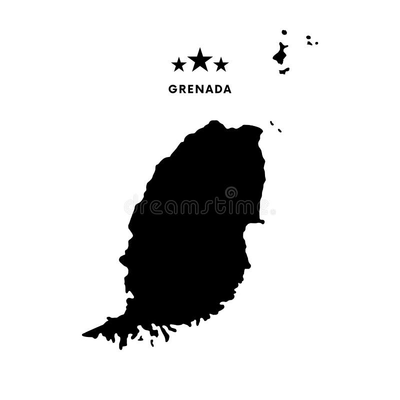 Grenada Map. Vector Illustration. Stock Illustration - Illustration of ...