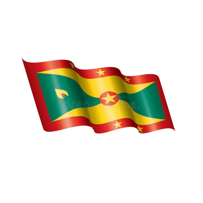 Grenada Flag, Vector Illustration on a White Background Stock Vector ...
