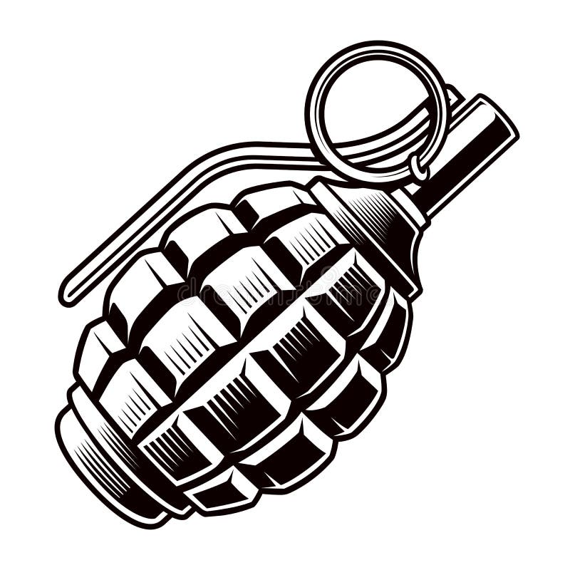 Skull grenade stock illustration. Illustration of grenade - 27038471