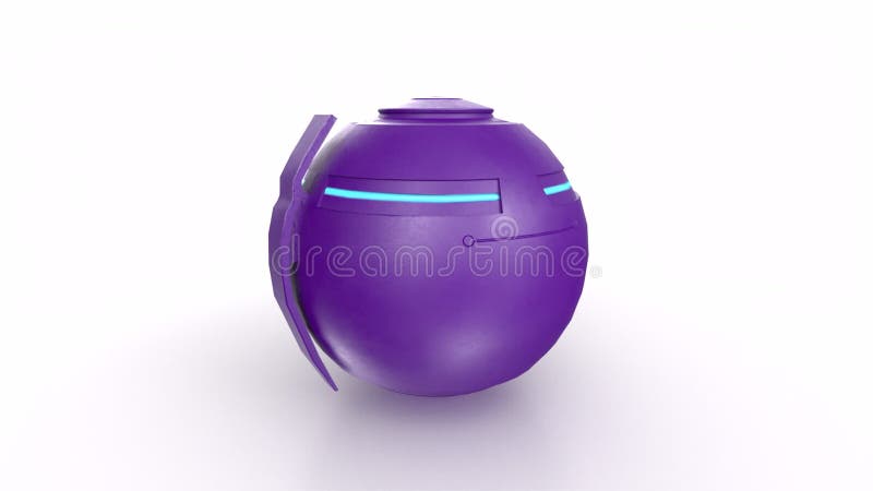 Grenade Bomb Rotating in Loop on White Background Stock Footage - Video ...