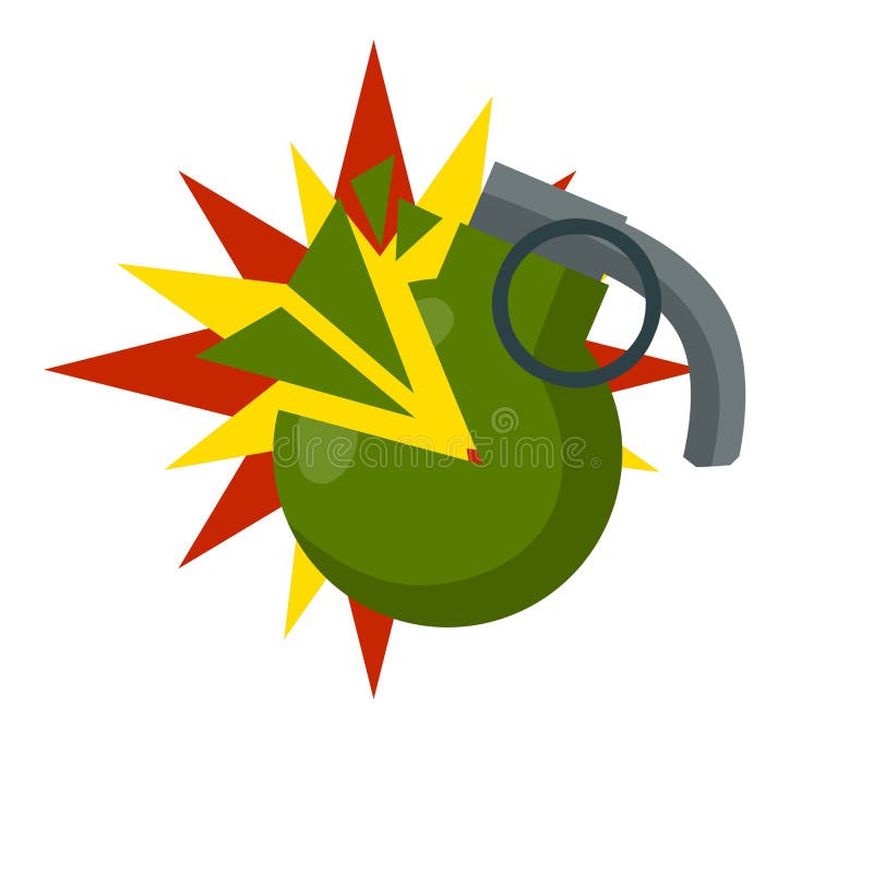 Grenade Explosion, Vector or Color Illustration Stock Vector ...