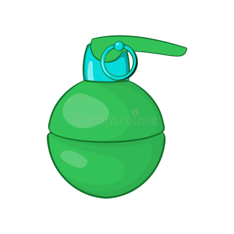 Grenade Icon, Cartoon Style Stock Vector - Illustration of bursting ...